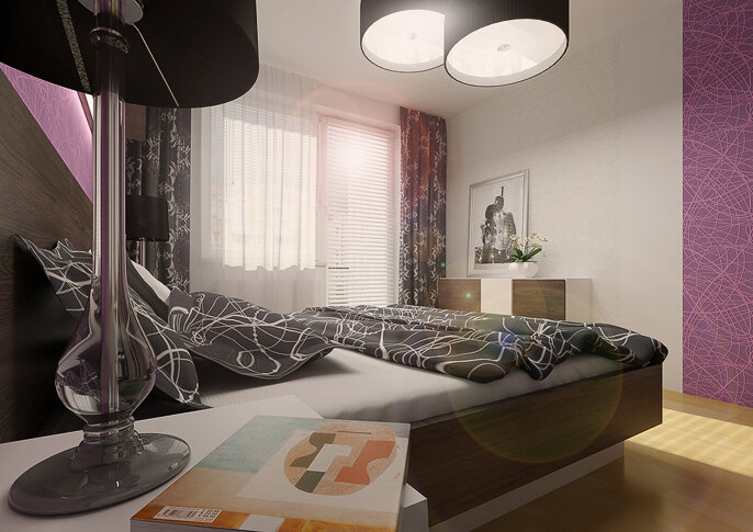 Moderní interiér ložnice v novostavbě | AŤÁK DESIGN