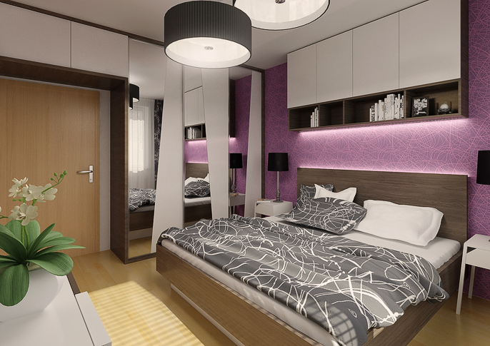 Moderní interiér ložnice v novostavbě | AŤÁK DESIGN
