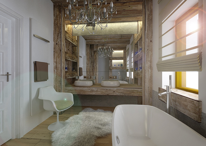 Luxusní koupelna v přírodním stylu | AŤÁK DESIGN