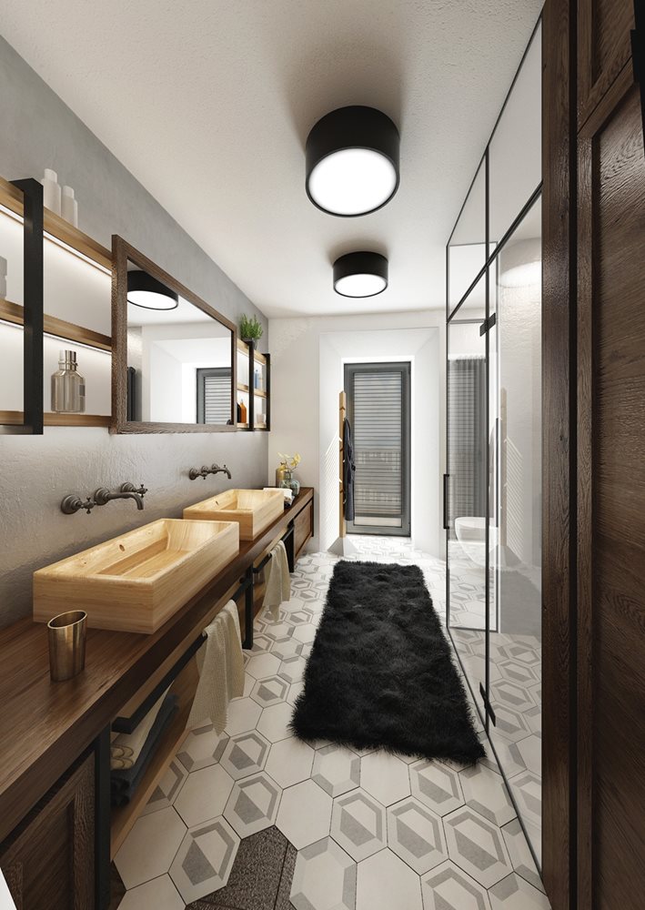 Design koupelny v industriálním stylu | AŤÁK DESIGN